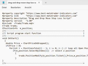 Drag and Drop Move Stop Loss Custom Script ⋆ Top MT5 Indicators (.mq5 or .ex5) ⋆ Best-MetaTrader ...