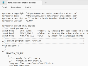 Time Price Scale Enables Disables Custom Script ⋆ Top MT5 Indicators (.mq5 or .ex5) ⋆ Best ...